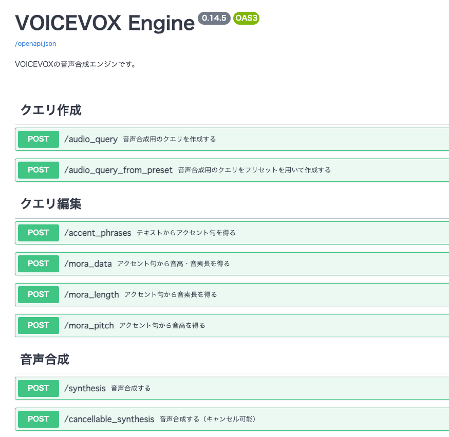 [memo]MacでのVOICEVOXインストール手順
